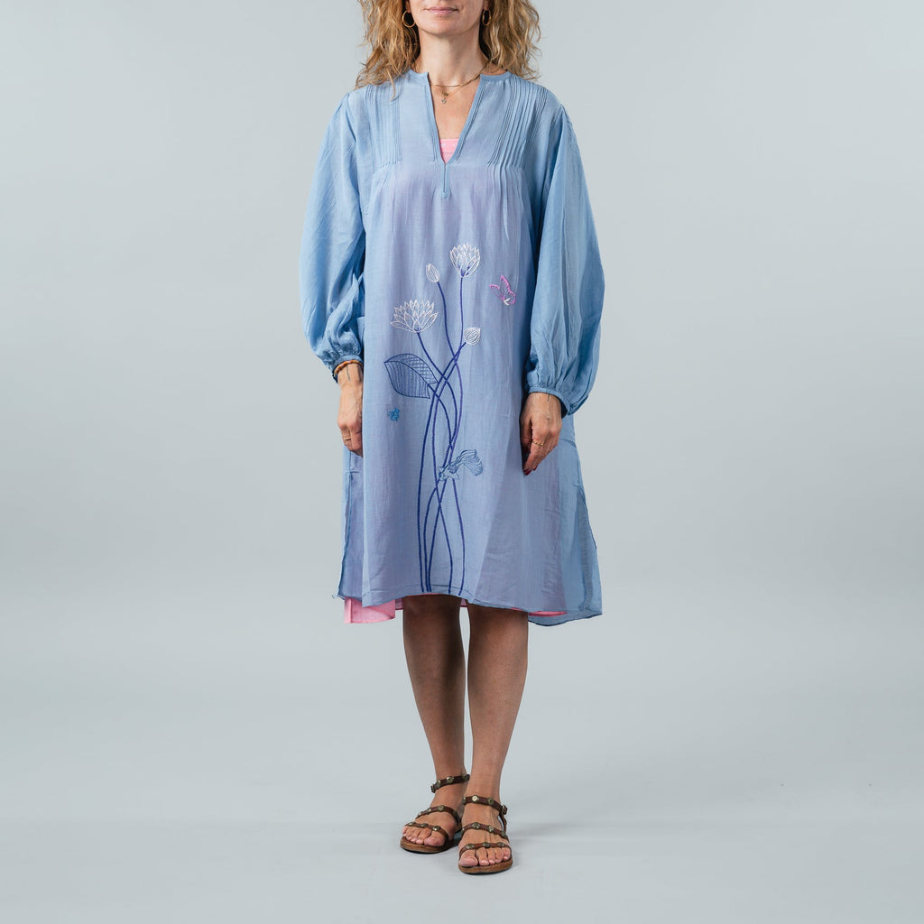 Tattoo Dress - Long Sleeved Midi Dress